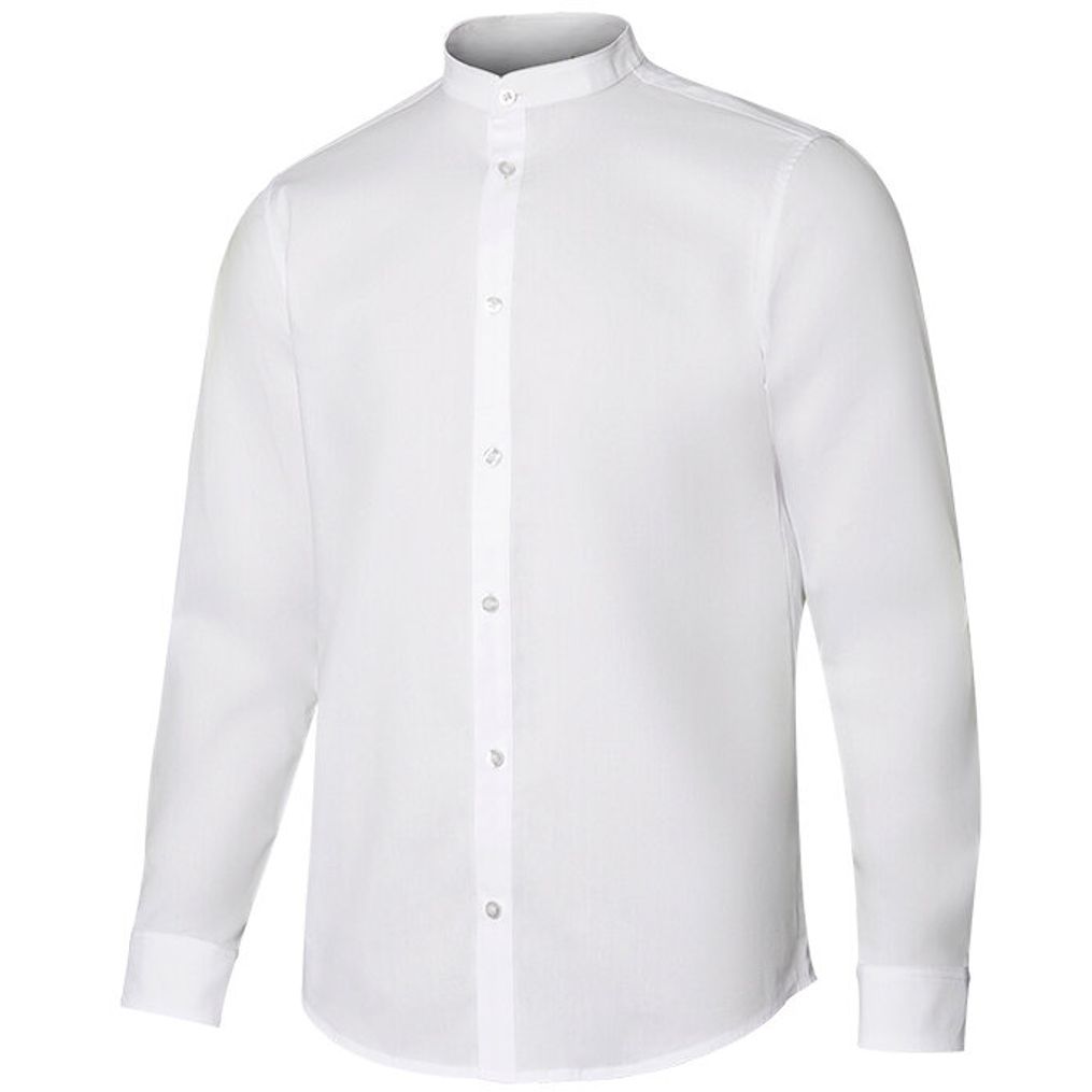 Chemise avec broderie ou impression - Velilla Chemise homme col mao 405013S