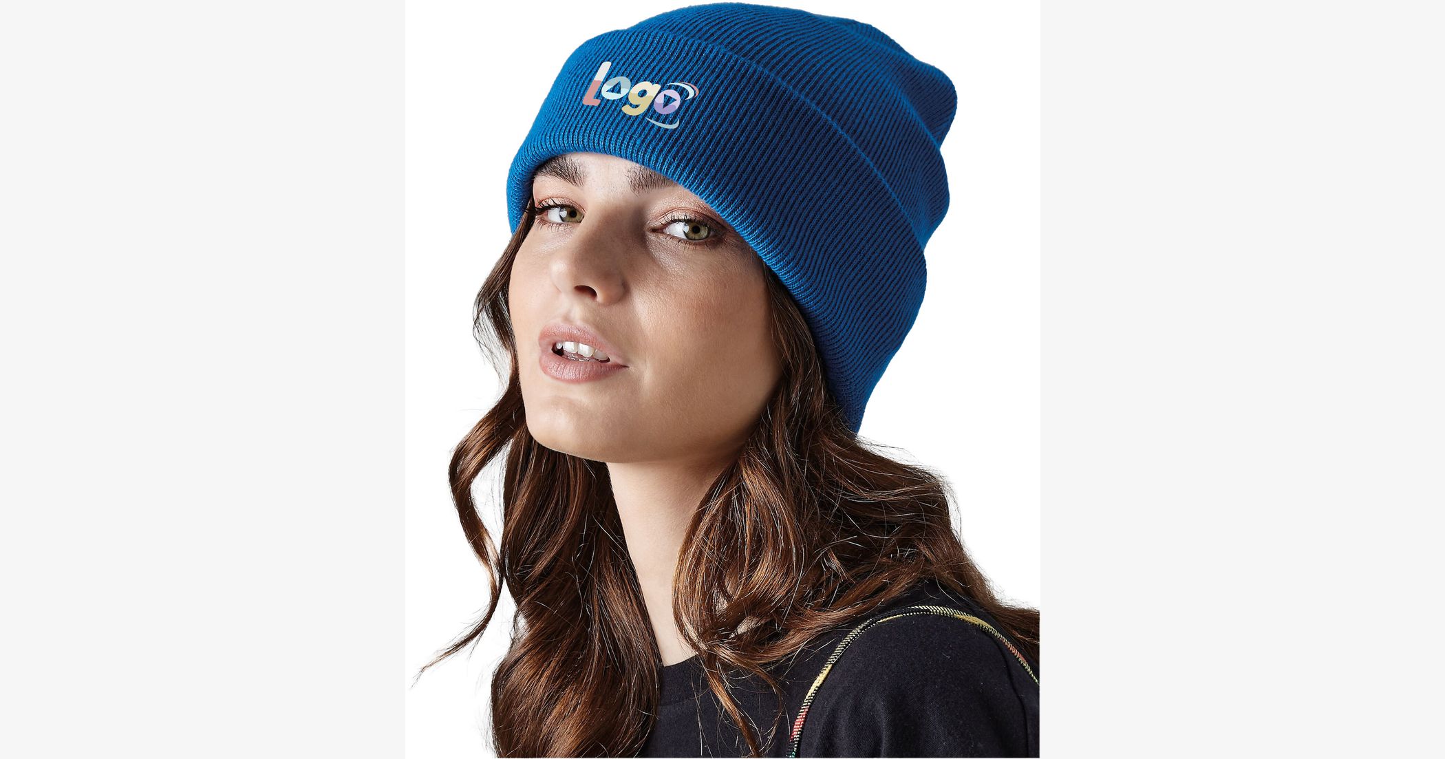 Bonnet avec broderie - Beechfield Bonnet Original à revers B45