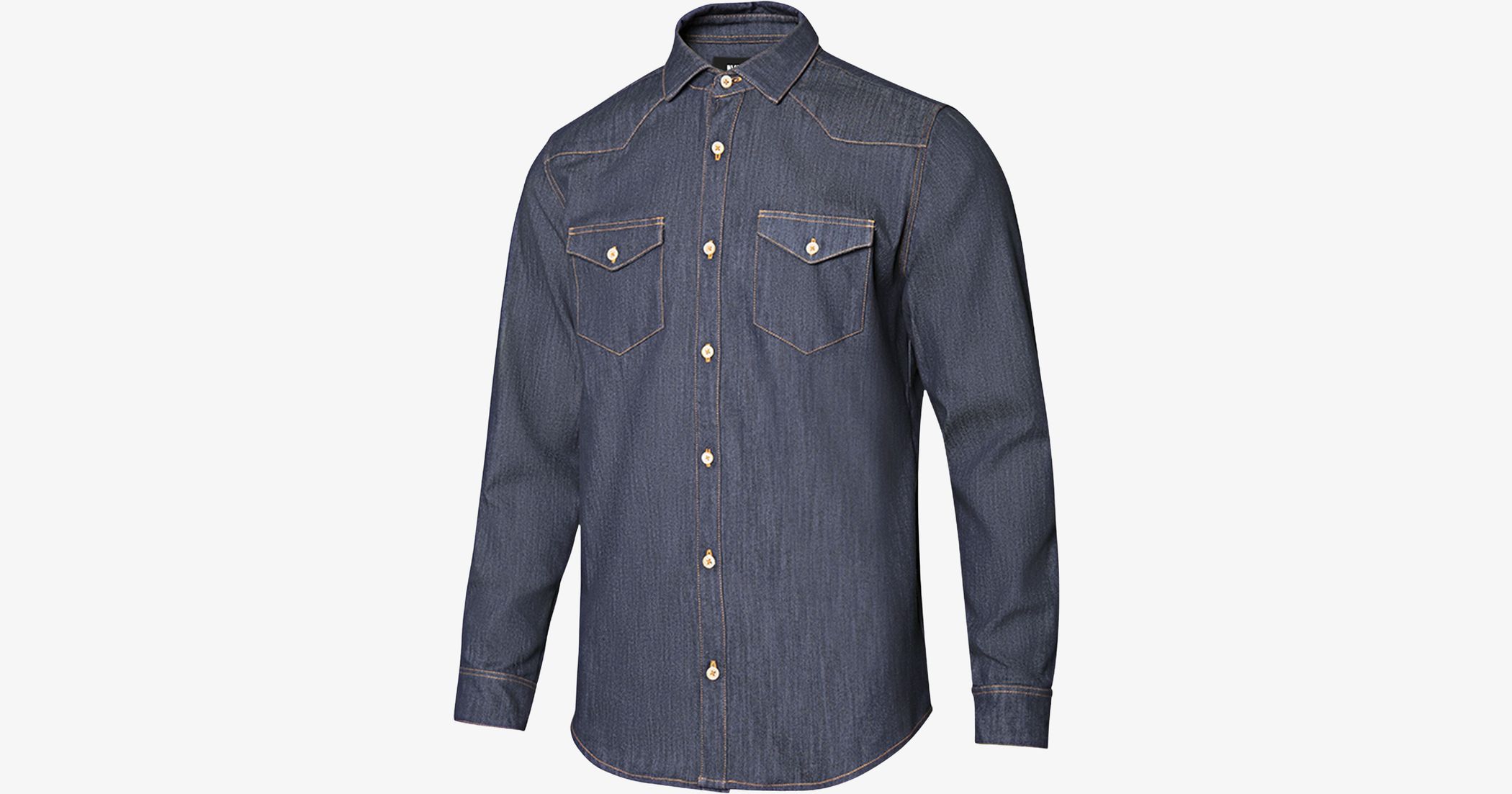 Chemise avec broderie ou impression - Velilla Chemise stretch en denim ...