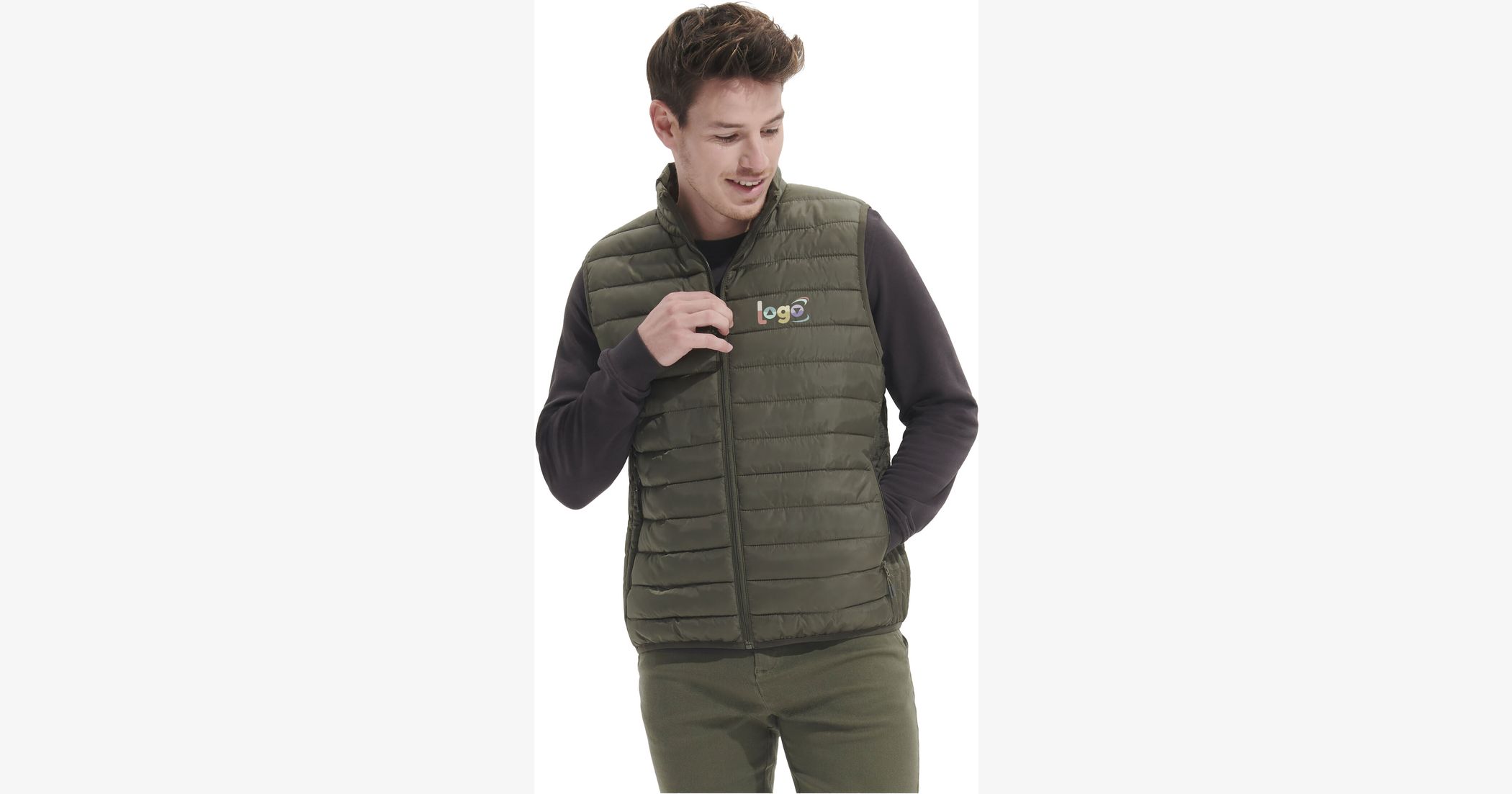 Doudoune avec broderie ou impression - Sol's Stream Bw Men 04020